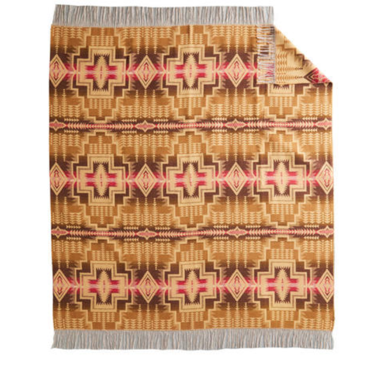 Pendleton Jacquard Harding Star Bronze Fringed Throw – Wildfire Mercantile