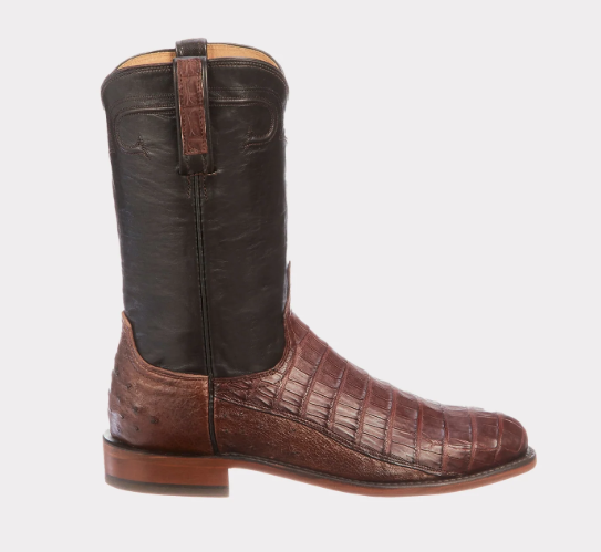 Lucchese Men's Gerard Caiman & Ostrich Roper Boot – Wildfire Mercantile