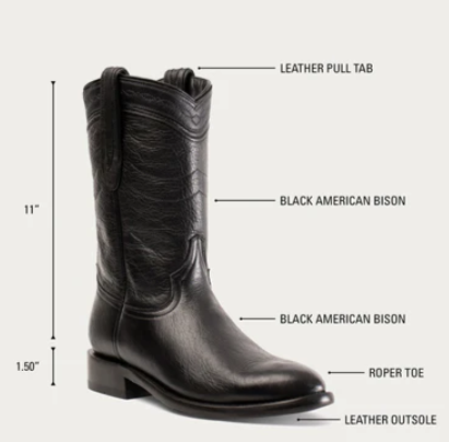 Men's Western Wellington Roper Bison Boots – Wildfire Mercantile